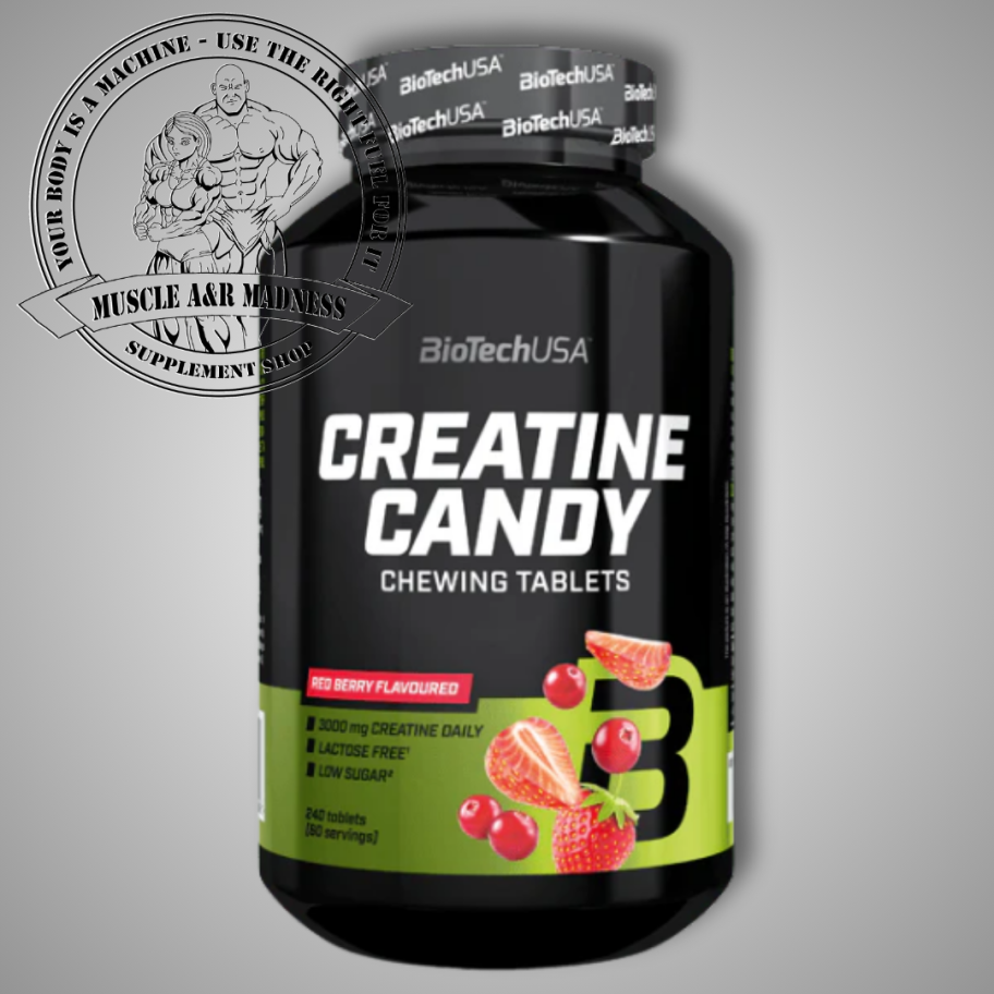 BioTechUSA Creatine Candy 240 chewing tabs - Muscle and Madness ...